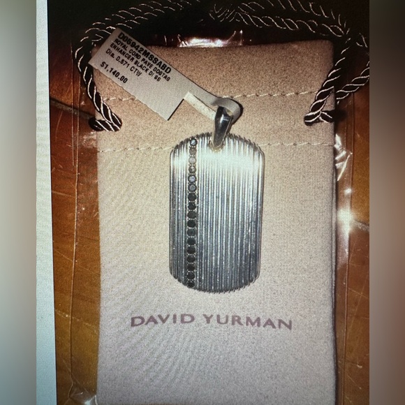 David Yurman | Accessories | David Yurman Diamond Dog Tag | Poshmark